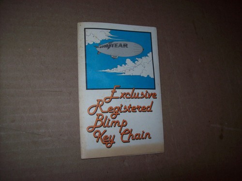vintage Goodyear exclusive registered BLIMP key chain FREE postal ...