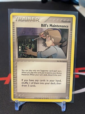 Bill's Maintenance 87/112 - Uncommon EX Fire Red Leaf Green - Pokémon ...