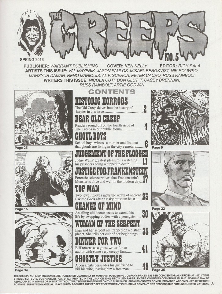 CREEPS MAGAZINE ISSUES #1 - 32 & SHUDDER MAGAZINE 1 - 17 YOU PICK | eBay