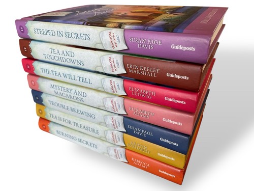 Lot of 7 GUIDEPOSTS Tearoom Mysteries Series HC Books ~ 5,8,9,10,11,12 ...