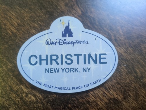 Disney WDW Cast Member The Most Magical Place on Earth CHRISTINE Name ...