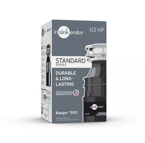 InSinkErator Badger 500 Standard Series 1/2 HP Continuous Feed Garbage ...