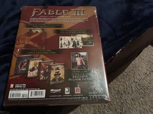 Fable 3 Collector's Edition Strategy Guide true new FACTORY SEALED ...
