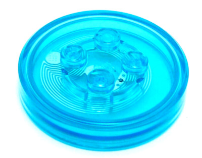 6 LEGO Trans-Light Blue Dimensions Round Stand Platform Base (18868 ...