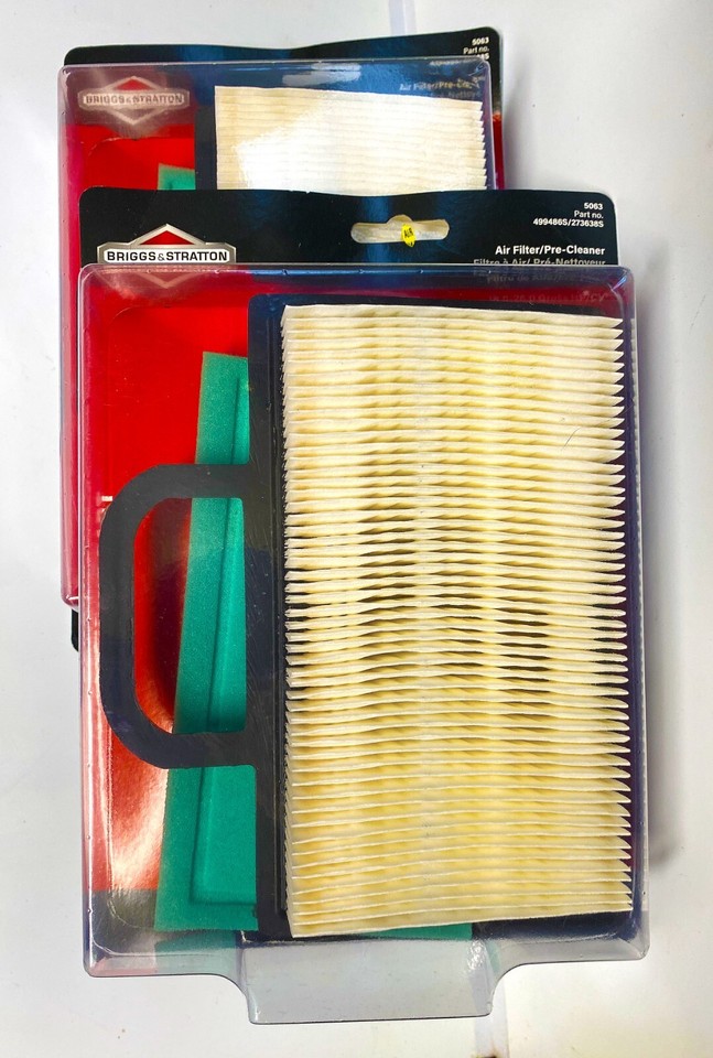 Genuine Briggs & Stratton Air Filter / Pre-Cleaner 5063 # 499486S ...
