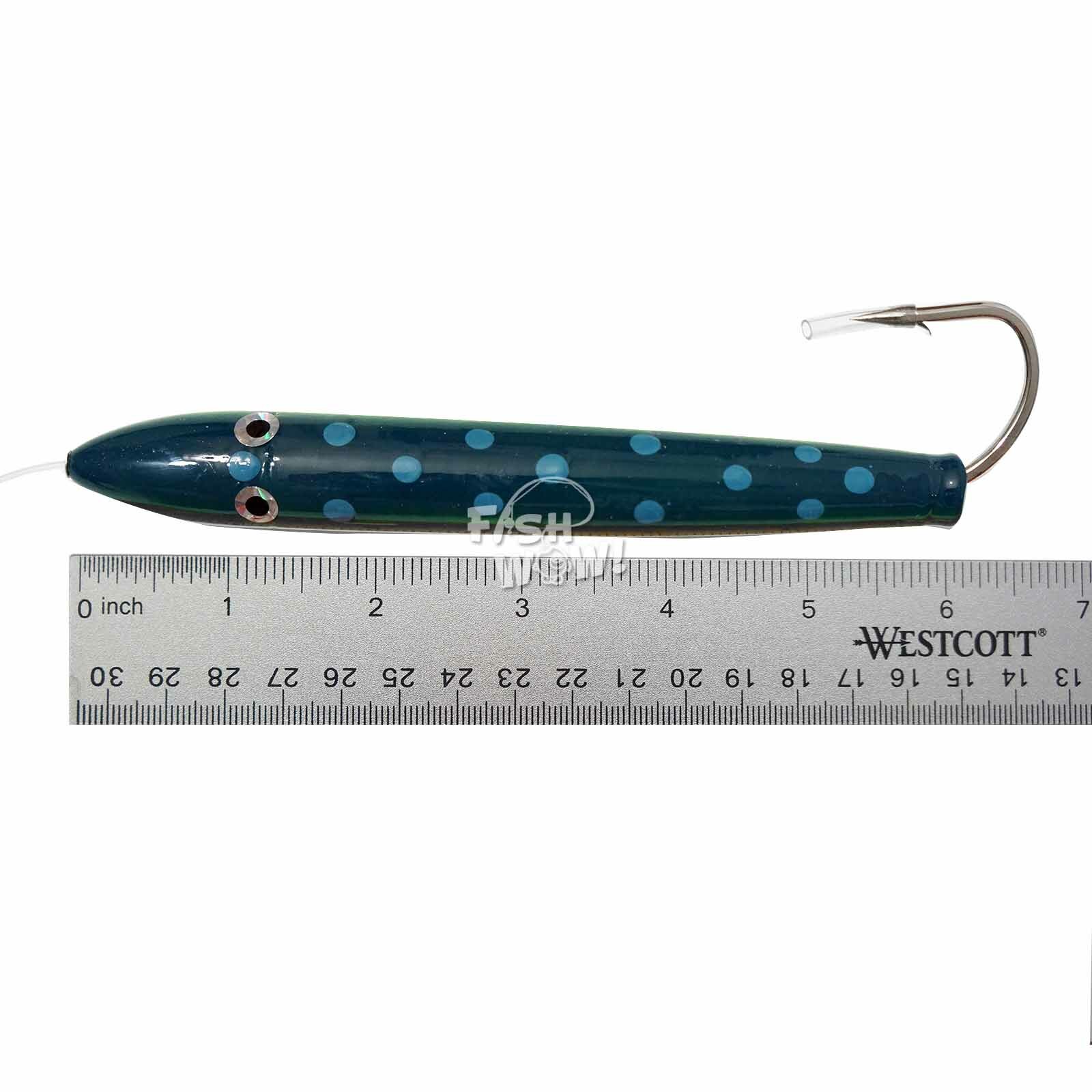 5pcs 6" Fishing Cedar Plugs Rig Tuna Mahi Trolling Wooden Fish Lure ...