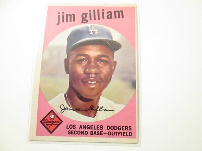 1959 Topps Baseball #306 Jim Gilliam L.A Dodgers Nrmt | eBay