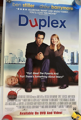 Duplex Original video release poster 26 x 40 Rolled Ben Stiller | eBay