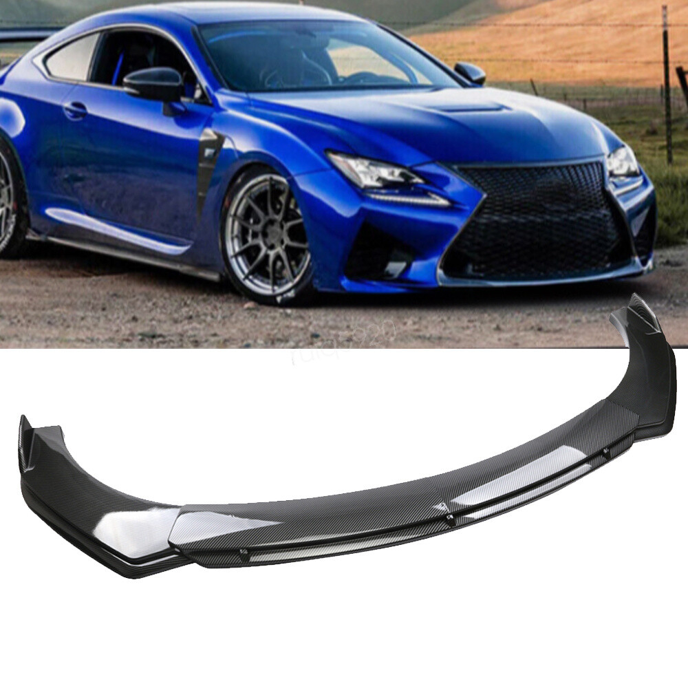For Lexus RC350 RC F-Sport 200T Carbon Fiber Style Front Bumper Lip ...