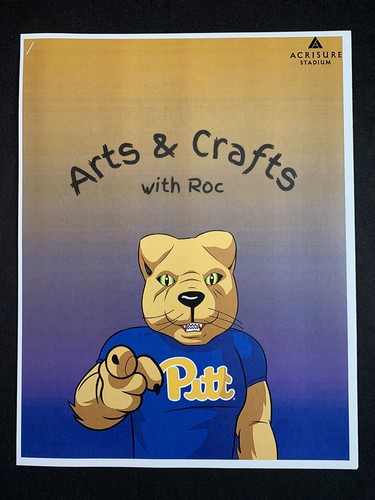 Pitt Panthers Arts & Crafts with Roc Acrisure Stadium Children's ...