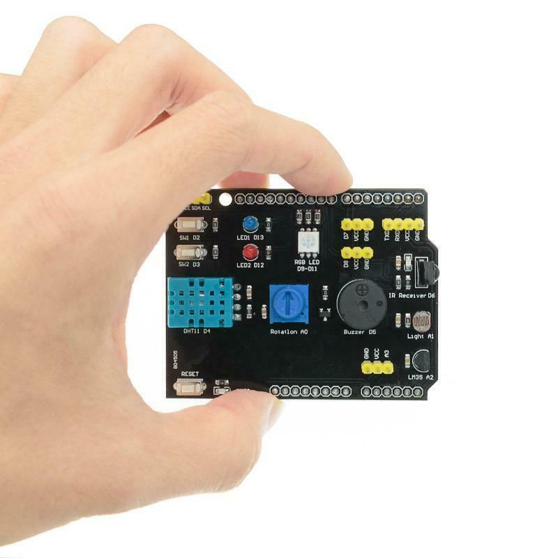 Multifunction Expansion Board DHT11 LM35 For Arduino UNO 9 in 1 Sensor ...