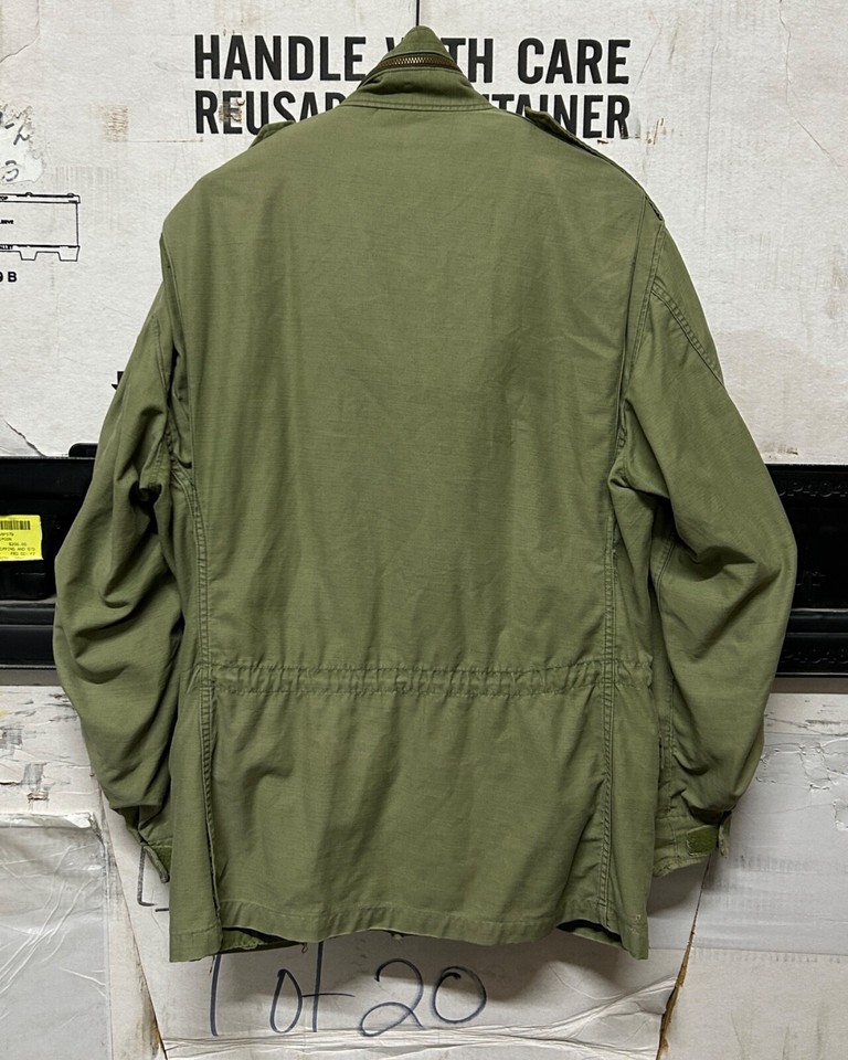 GENUINE RARE US ARMY VIETNAM M65 FIELD JACKET OG 1972 VG COND ...