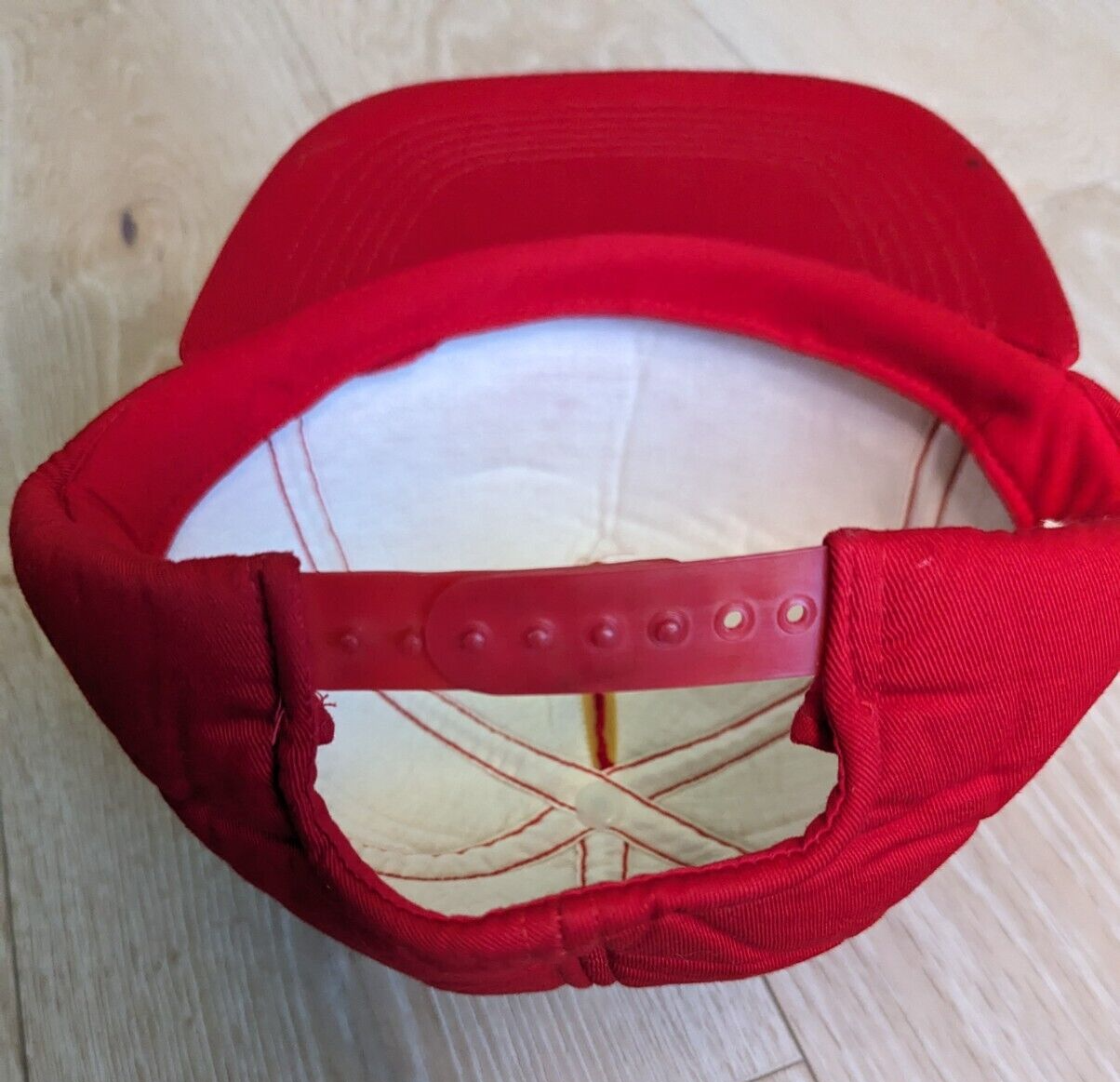 Vintage 70s/80s Red Foam Fort Wayne Mechanics Snap Back Trucker Hat 100 ...
