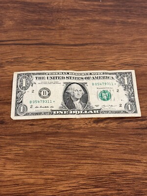 2013 - $1 Dollar Duplicate B Series Error Star Note - Rare Bill ...