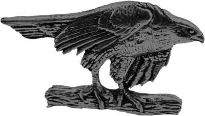 B2 Hawk 2.5x4cm BLACK FINISH English Pewter pin badge lapel emblem ...