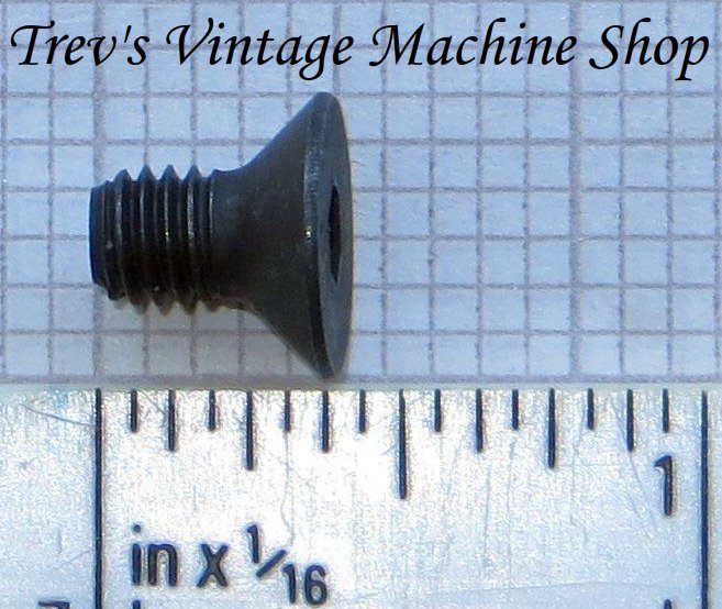 0BA flat hex socket countersunk screws - black steel - 3/8in & 3/4in ...