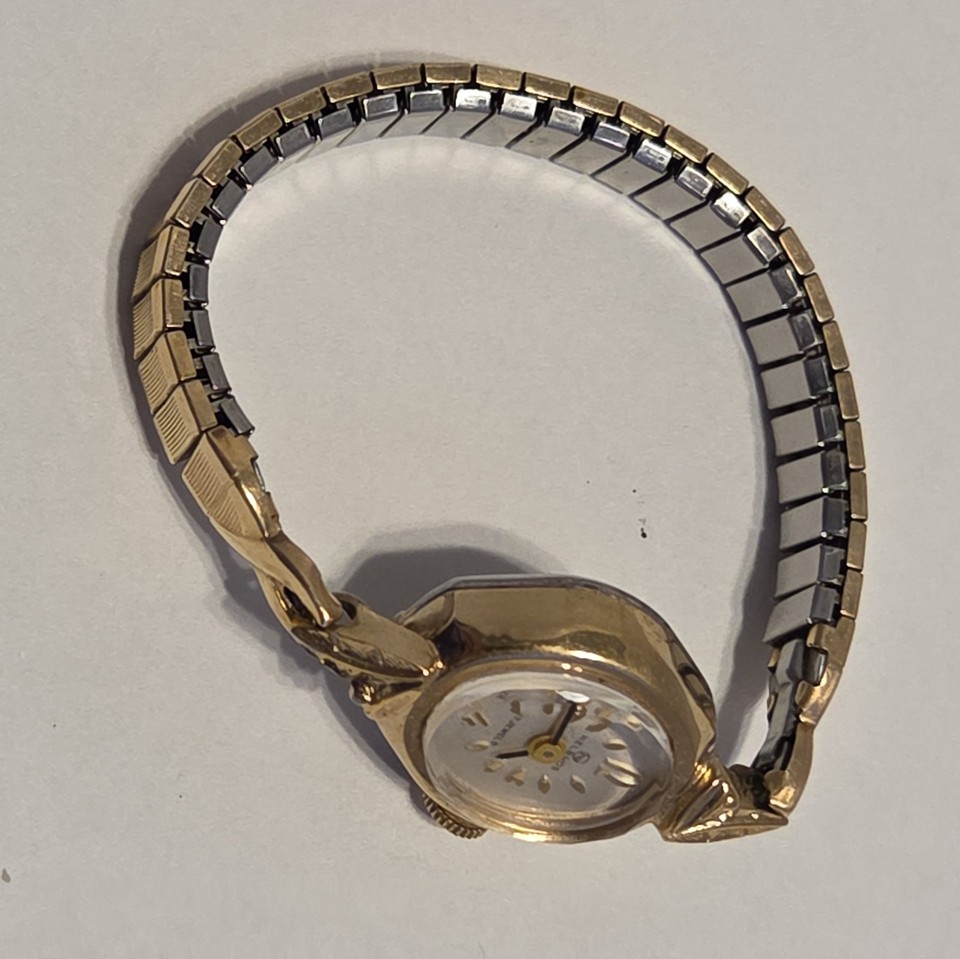 Helbros Women's Automatic Watch, 17 Jewels, Gold Tone, Fully Functional ...