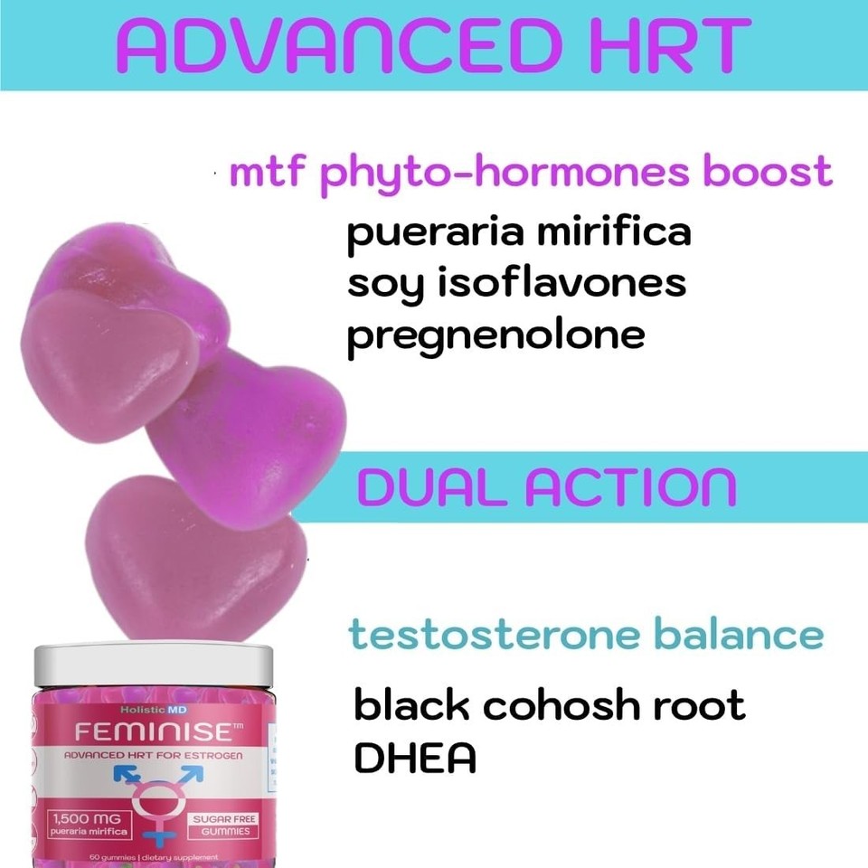Holistic MD HRT Estrogen Supplement for Women Transgender MTF Hormones ...