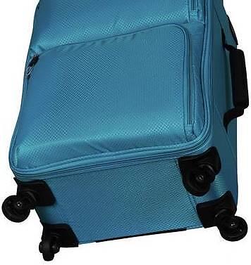 Blue it Luggage World's Lightest 4 Wheel Soft Cabin Suitcase 31L 1.81kg ...
