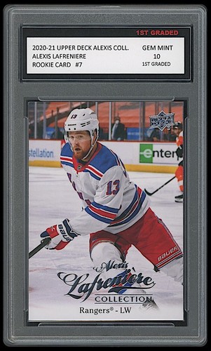 ALEXIS LAFRENIERE 2020-21 UPPER DECK #7 COLLECTION 1ST GRADED 10 ROOKIE ...