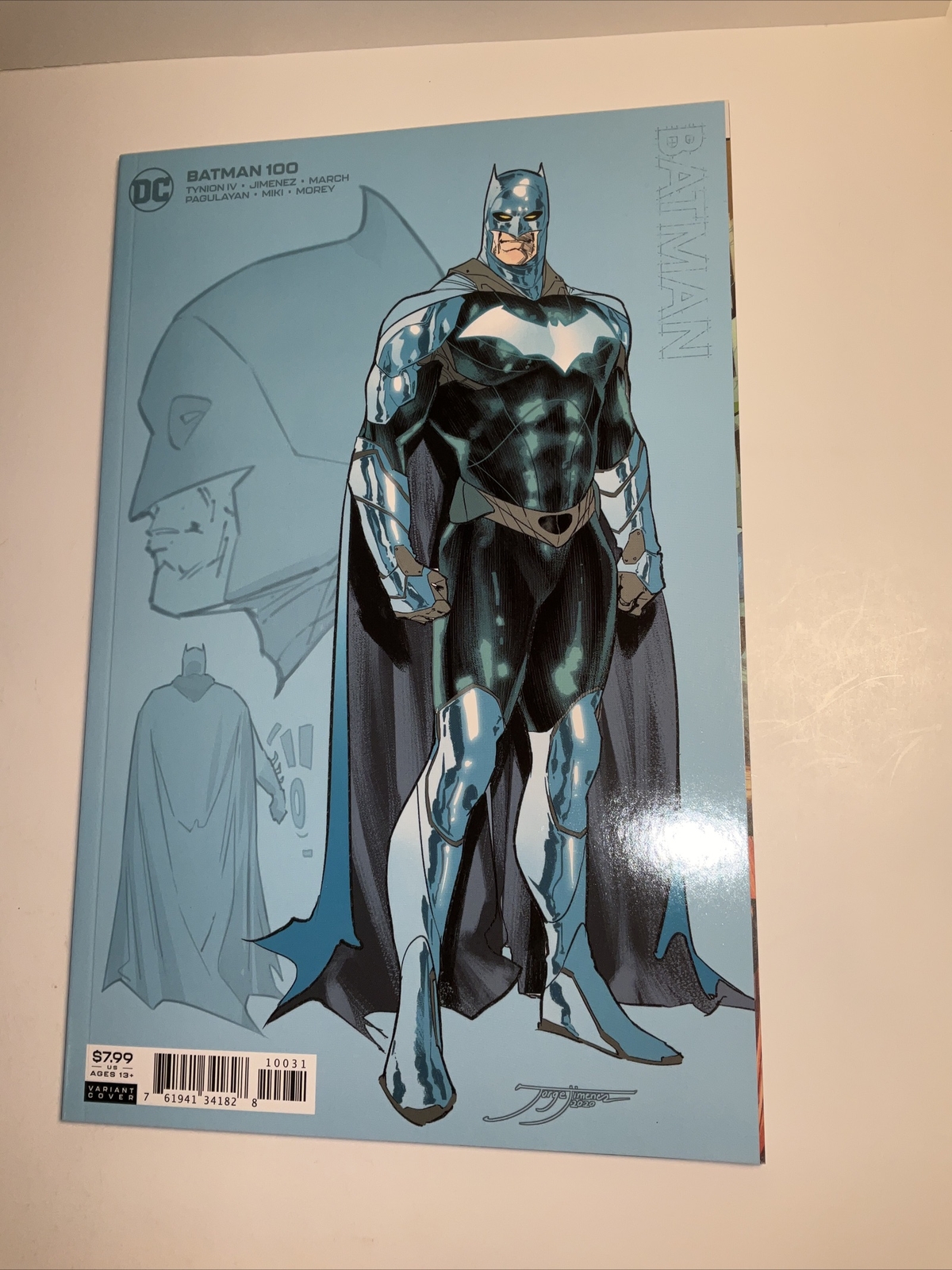 Batman #100 Comic Book 2020 NM Jorge Jimenez 1:25 Variant DC Cover D ...