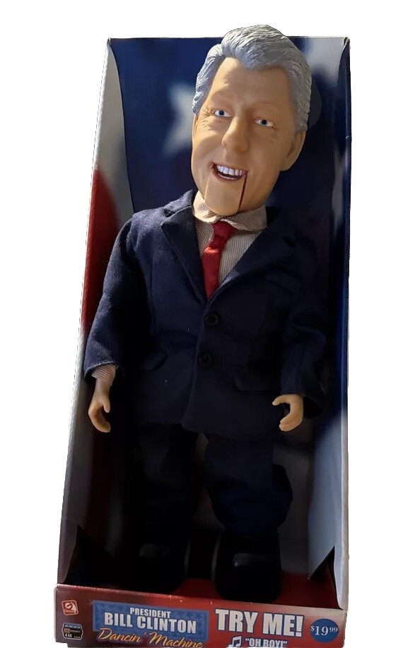 President Bill Clinton Dancin Machine 15" Doll Sings-oh Boy for sale ...