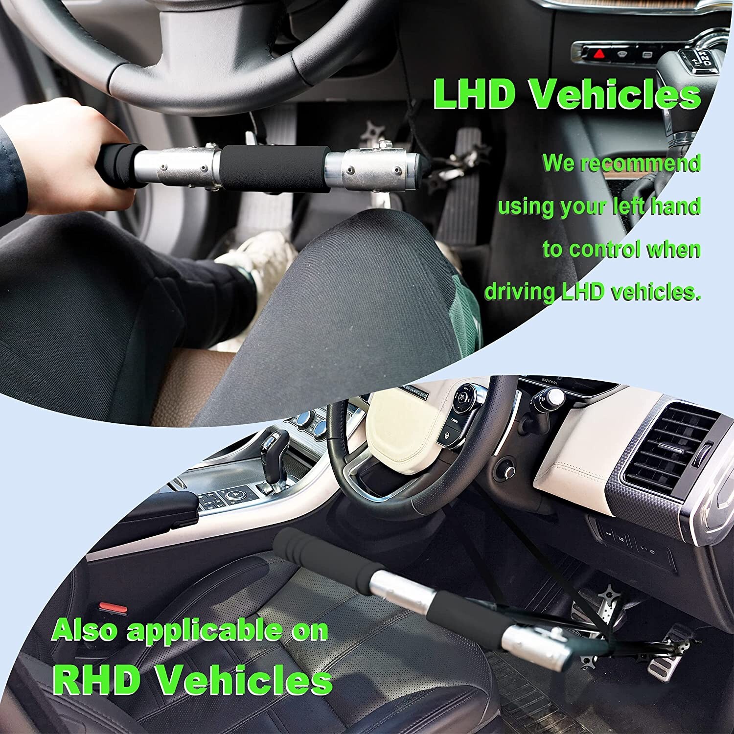 Driving Aid hand Controls for Automatic Car. Disability Handicapped ...