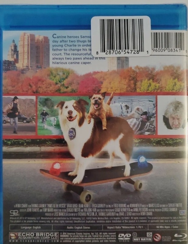 Paws To The Rescue (Blu-Ray & DVD, 2019) 2 Disc Combo Pack~New Factory ...