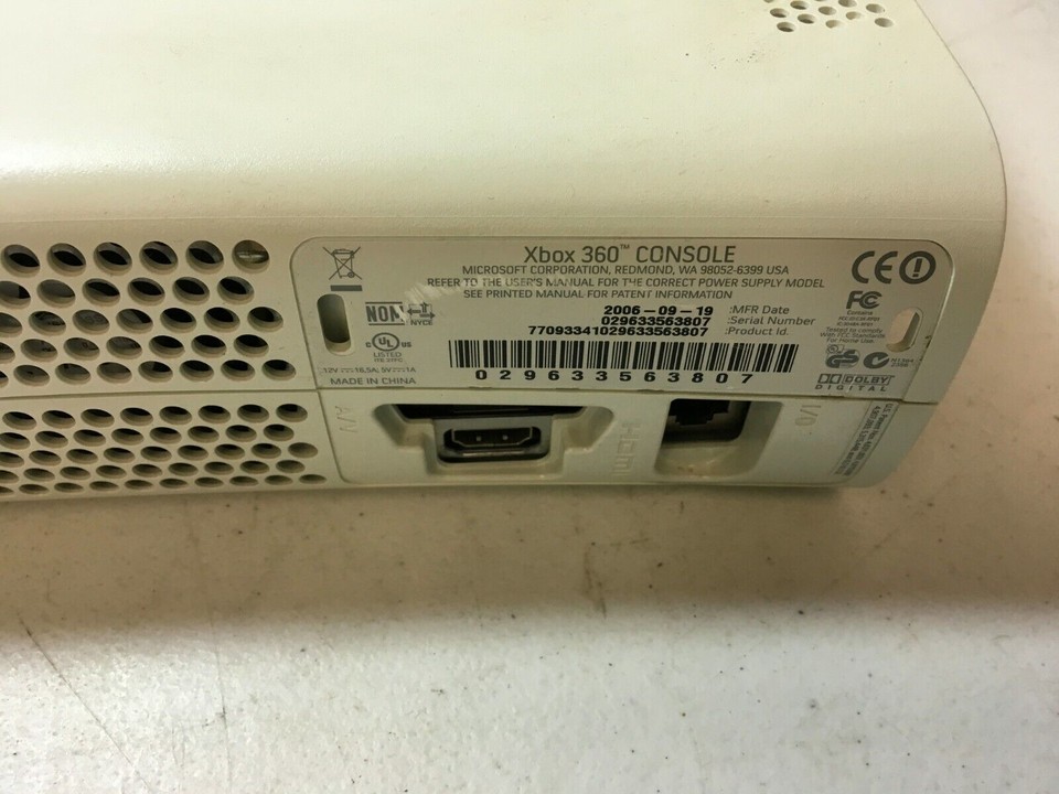 Xbox 360 Console - MFR Date 2006-9-19 | eBay