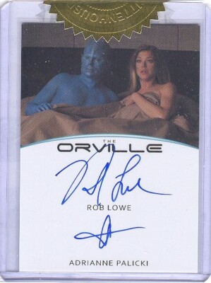 The Orville Season One Rob Lowe & Adrianne Palicki Dual Autograph Card ...