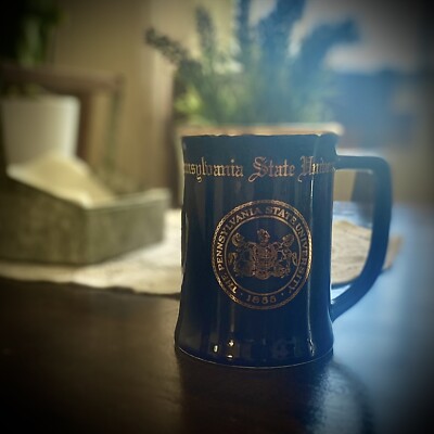 Penn State University Blue Gold Vintage Pottery Mug | eBay