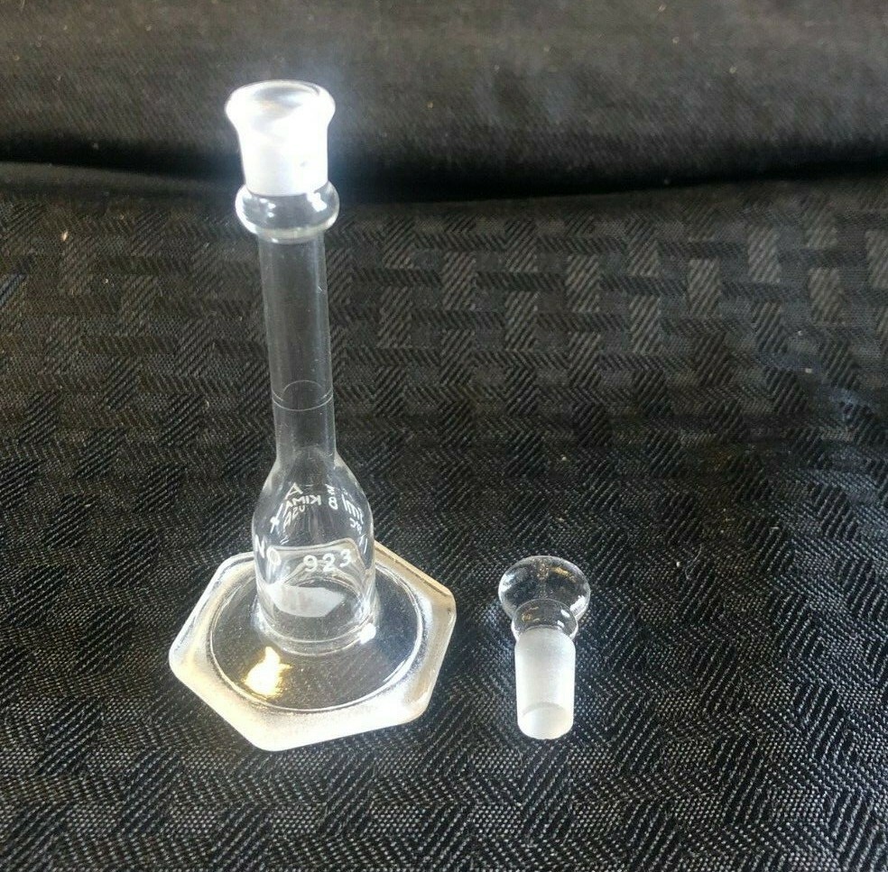 Kimax Class A Glass To Contain Volumetric Micro Flask 3mL #8 Stopper ...
