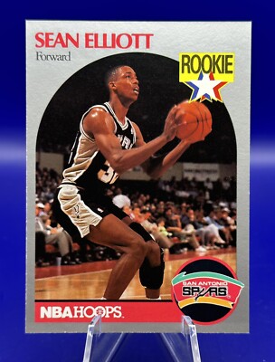 1990 NBA Hoops SEAN ELLIOTT Rookie Card RC #267 San Antonio Spurs | eBay