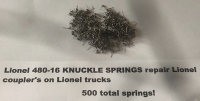 Lionel 480-16 KNUCKLE SPRINGS repair Lionel coupler's on Lionel trucks ...