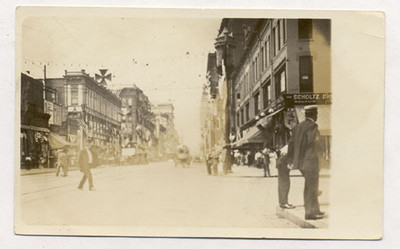 RPPC EARLY DENVER CO 16th & WELTON OLD PHOTO POSTCARD * NOW ON SALE ...