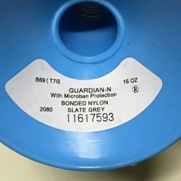 Slate Gray 16 oz #69 T70 Bonded Nylon Marine Sewing Thread Guardian ...