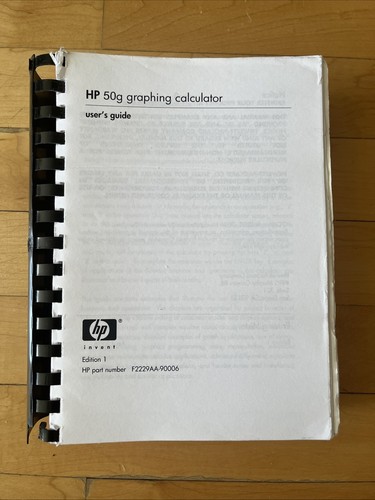 HP50g Full USER GUIDE Hewlett-Packard HP 50g BIG manual | eBay