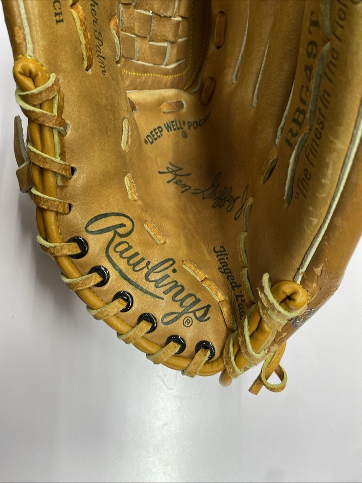 Ken Griffey Jr. RHT Baseball Glove 12.5” Rawling RBG36 Fastback Basket ...