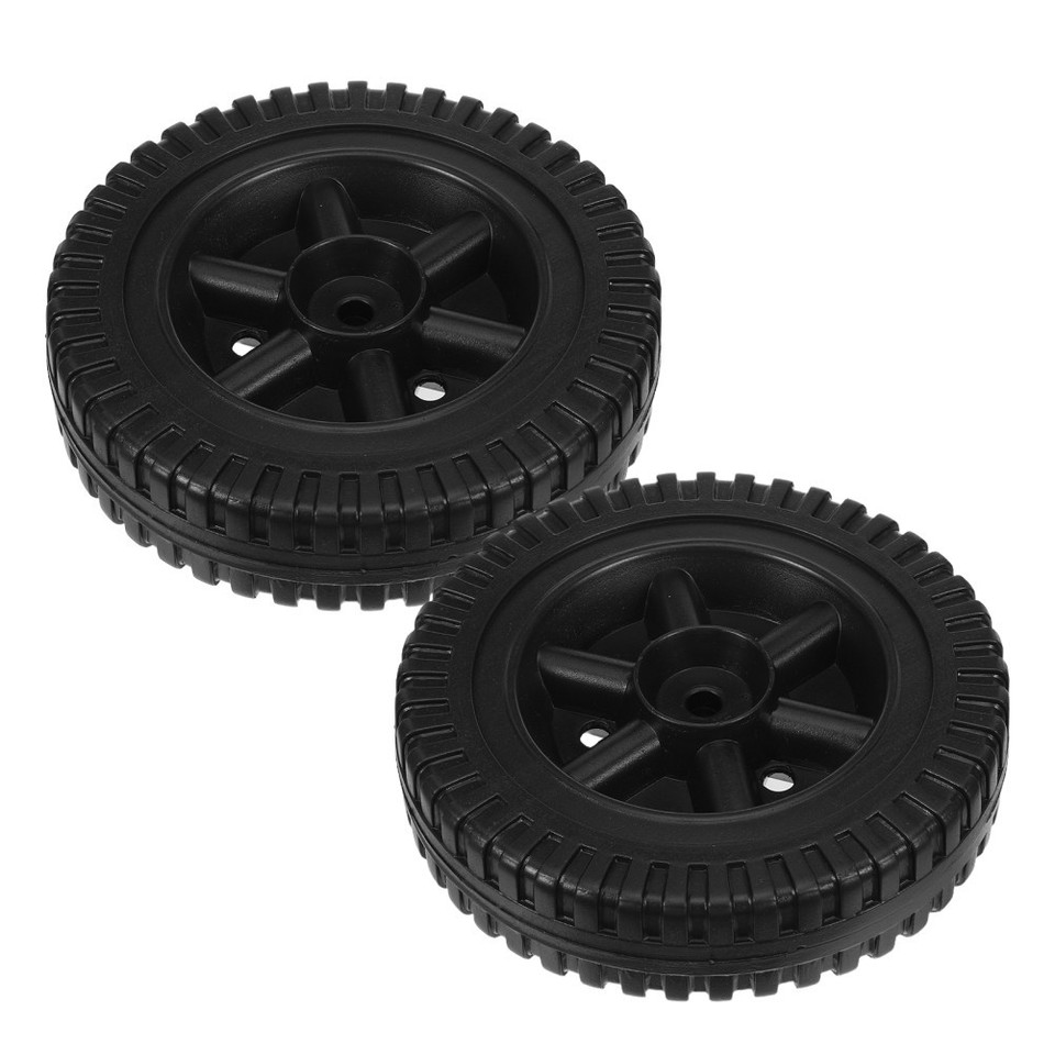 2PCS 6 Inch Wheels for Hand Trucks - Lawn Mower Wheels Plastic ...