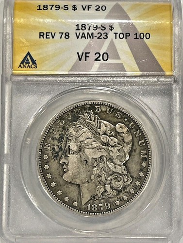 1879-S Morgan ANACS VF20 Rev 78 VAM 23 Top 100 | eBay