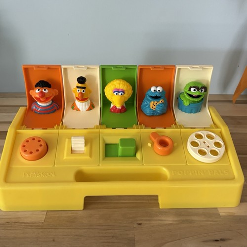 Vintage 1980 Playskool Sesame Street Poppin Pals Pop Up Toy Baby ...
