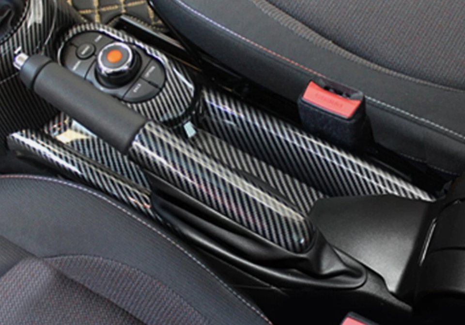 ABS Handbrake Panel+Center Console Button Cover For BMW Mini Cooper F55 ...