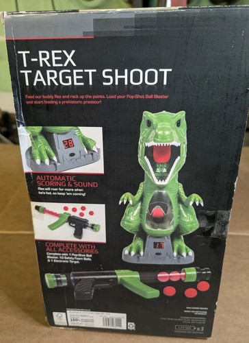 NEW FUNKTION T-Rex Target Shoot Pop-Shot Ball Blaster 10 Foam Balls | eBay