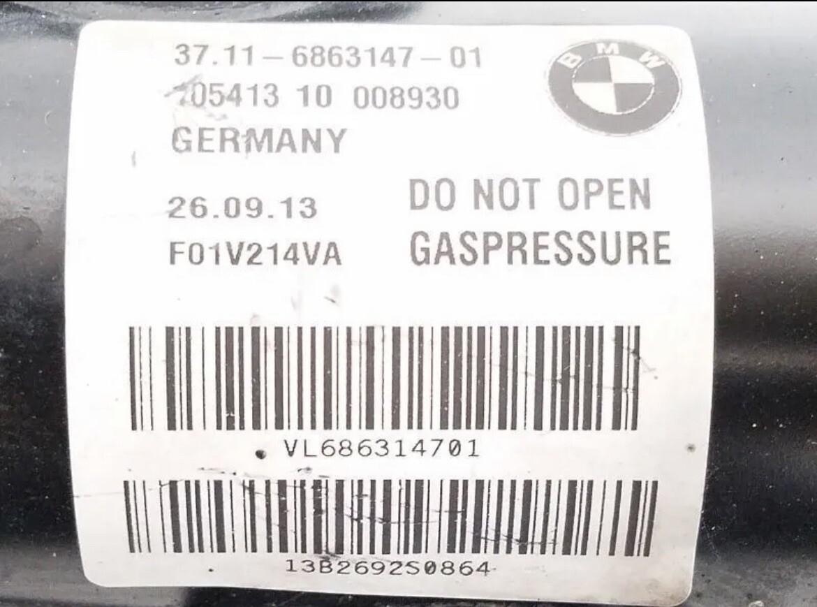 2014 BMW 750Li Left Front Driver Side Strut Shock Absorber EDC ...