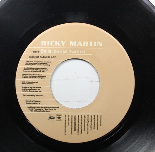 90'S 45 Ricky Martin - Bella (She'S All I Ever Had) / She'S All I Ever ...