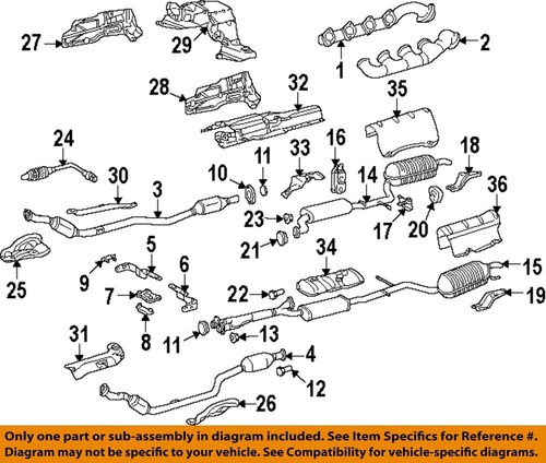 MERCEDES OEM 00-06 S500 5.0L-V8 Exhaust-Flange Seal 2024920281 | eBay
