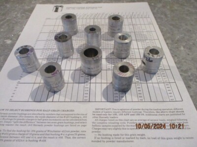 Pacific/ Hornady. 10 Shot & Powder Bushings | eBay