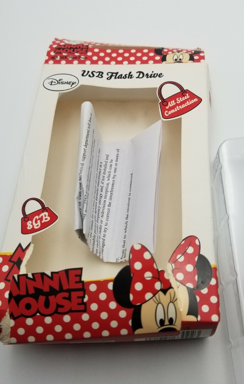 Sakar 8 GB Disney Minnie Mouse USB Flash Drive Keychain Clip Jeweled ...