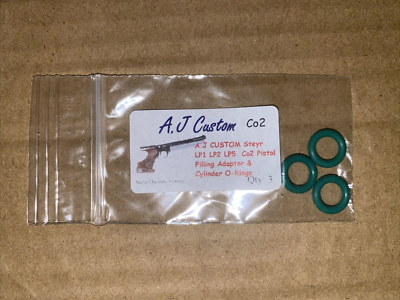 A.J CUSTOM Filling Adaptor & Cylinder O-Rings for Steyr CO2 Pistols Co2 ...