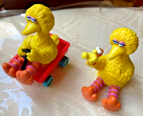 Vintage Applause Sesame Street Muppet Sitting Big Bird & Big Bird in ...
